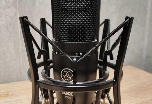 Студийный микрофон Аkg Р120 + паук
