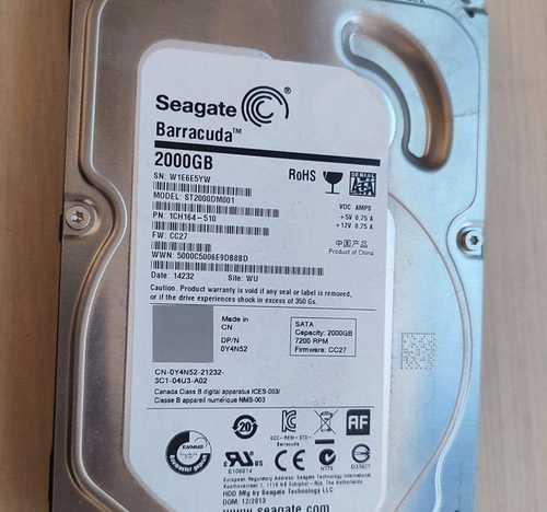 SATA HDD 3.5 Seagate BarraCuda 14 2тб