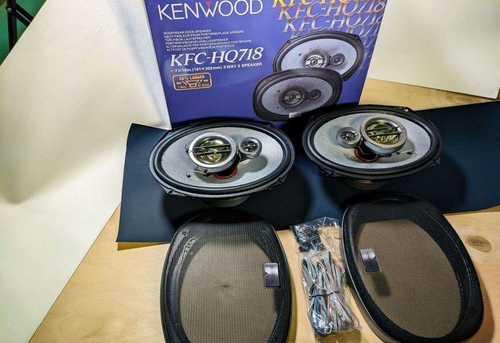 Колонки овальные Kenwood 718 тяжёлые мощные