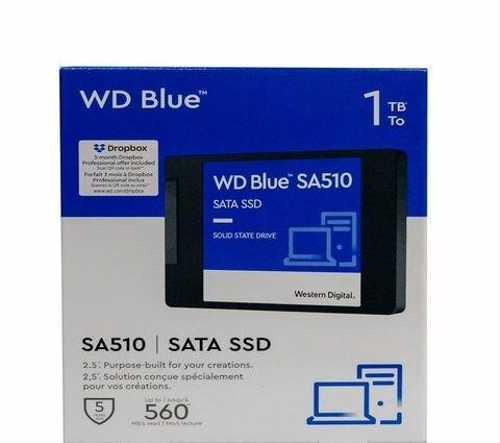 SSD накопитель WD Blue SA510 25 1TB wds100t3b0a