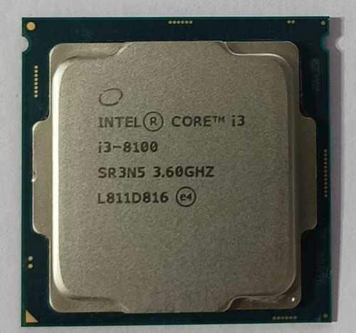 Процессор Intel Core i3-8100