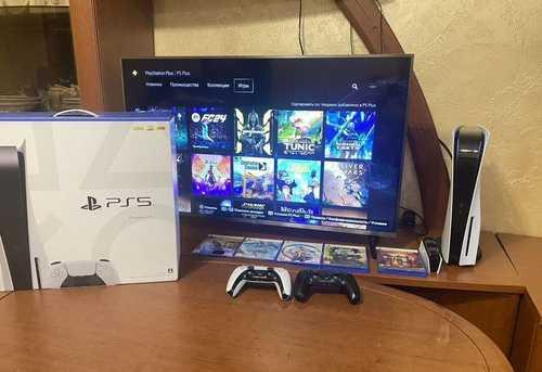 Sony playstation 5 дисковод + 650 Игр