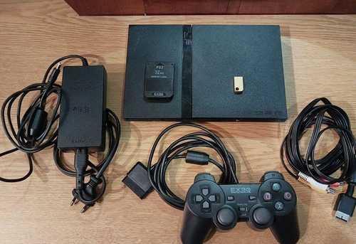 PS2 PlayStation 2 Slim прошитая 32 гб (15 игр)