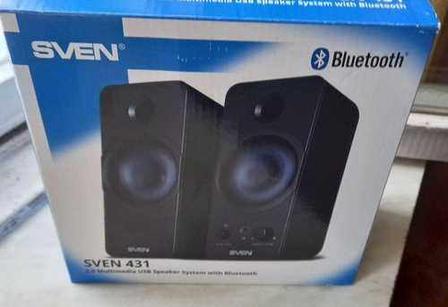 Колонки sven 431 форм.акустики-2.0, 6вт, Bluetooth