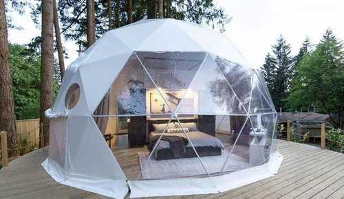 Сферический шатер для глэмпинга. Геокупол. Юрта