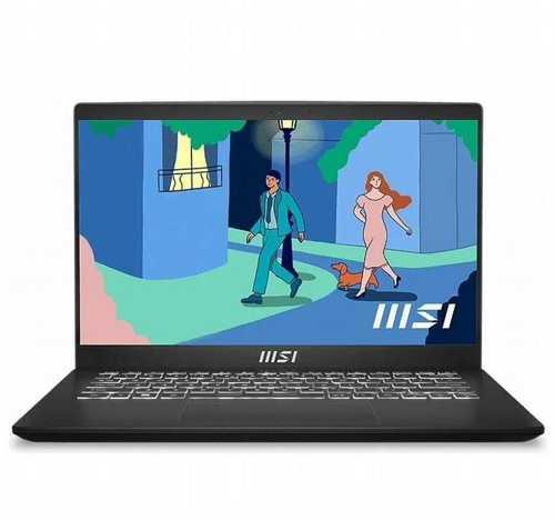 Ноутбук MSI Modern 14 C7M-239XRU (Ryzen 5 7530U/8Gb/SSD512Gb/14"/IPS/FHD/DOS) black