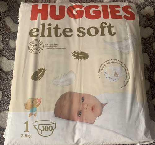 Подгузники huggies elite soft 1(3-5kg)