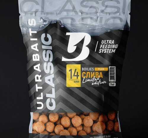 Бойлы прикормочные ultrabaits "classic" (слива) 14