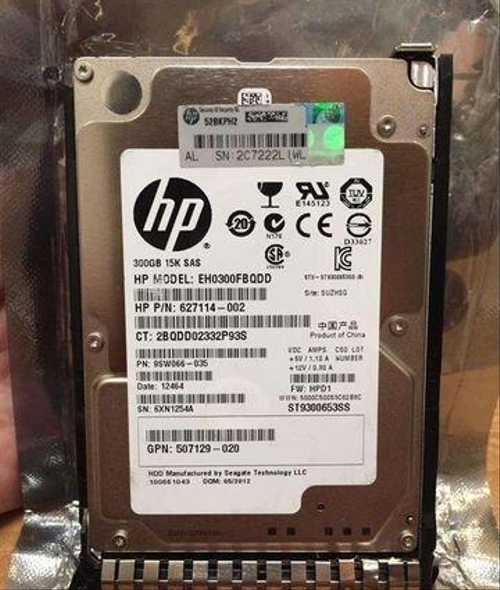 Жесткий диск HP 300Gb 15 SAS 2.5