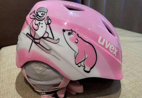 Шлем горнолыжный детский uvex для девочки