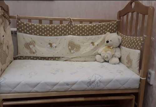 Кроватка детская с маятником Алита Каролина 5