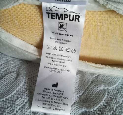 Подушка tempur millenium, XL, бу