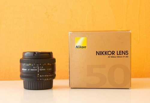 Объектив Nikon AF Nikkor 50mm 1.8D