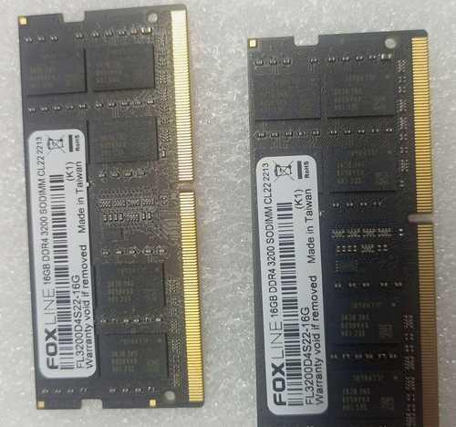 Оперативная память Foxline 16 Gb DDR4 3200мгц