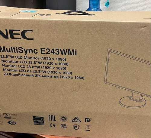 Монитор 23.8" NEC MultiSync E243WMi AH-IPS новый