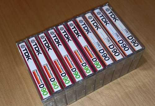Аудиокассеты TDK D90 запись с фирменных CD