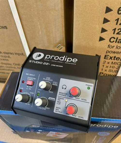 Аудио интерфейс USB, Prodipe studio22+ В наличии