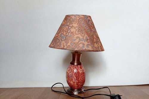 Лампа настольная 40 см ночник с абажуром
