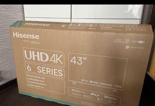 4К телевизор Hisense 43A6K 109 см