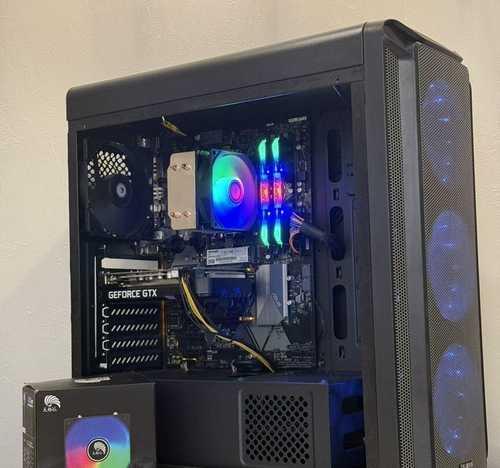 Игровой пк, ryzen 5 2600x, gtx 1660, озу 16gb, SSD