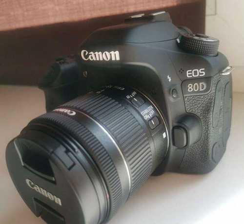 Фотоаппарат canon 80D Kit 18-55mm IS STM (2,4 тыс)