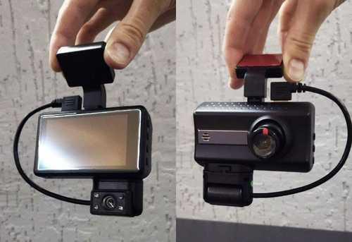 Автомобильный видеорегистратор с двумя камерами