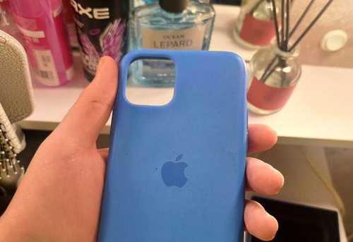Чехол на iPhone 11 pro голубой