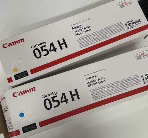 Картриджи Canon cartridge 054H желтый и голубой