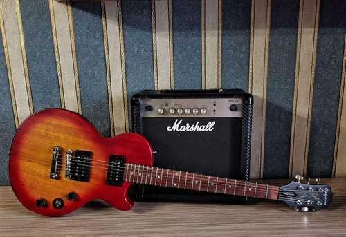 Epiphone Les Paul + Marshall MG15CF