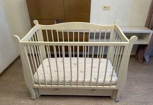 Кровать детская и Матрас детский Аскона