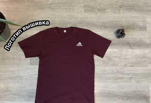 Футболка Adidas бордовая новая