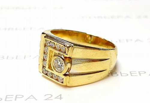 Золотое кольцо 750 пробы с бриллиантами 12.30 грам