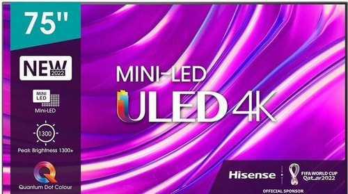 75 Телевизор Hisense 75U8HQ uled 4K Ultra HD черны