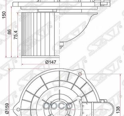 Мотор отопителя салона Hyundai Getz 02-11 / Tucson