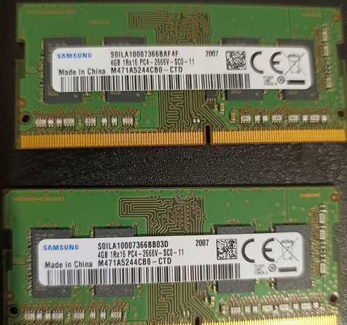 Samsung Оперативная память DDR4 4 GB SO-dimm 2666