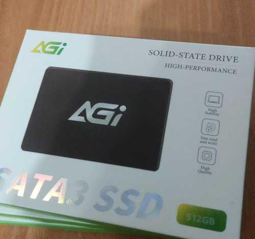 Ssd agi 2.5 512gb новые