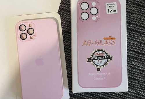 Чехол на iPhone 12 pro розовый