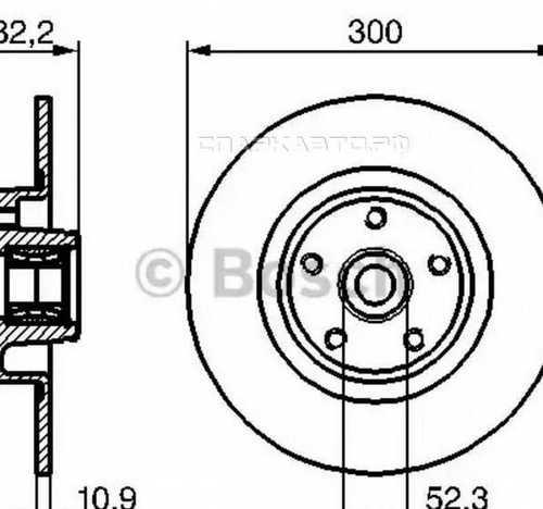 Тормозной диск задний Bosch 0986479280