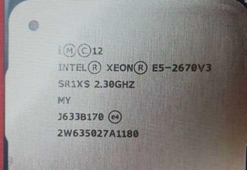 Xeon E5 2670 V3 12 ядер 3.1 ггц 24 потока