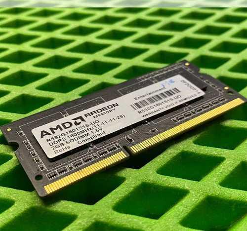 Озу RAM AMD DDR3 12800S 2GB Универсальная