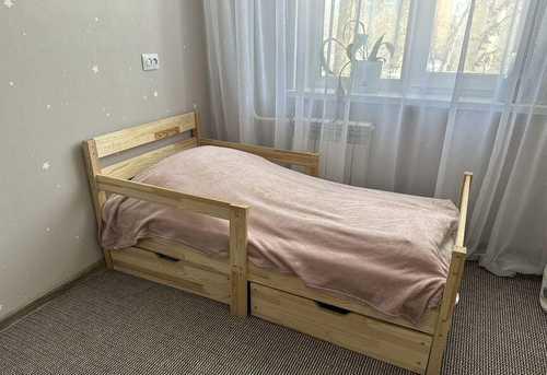 Детская кровать 160 на 80 с матрасом