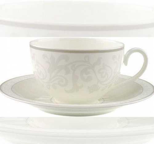 Чашка и блюдце Villeroy Boch Grey Pearl, 2 шт