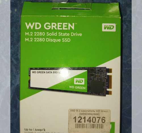 WD Green M.2 2280 Ssd 240gb