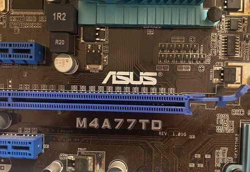 Материнская плата с процессором asus m4a77dt