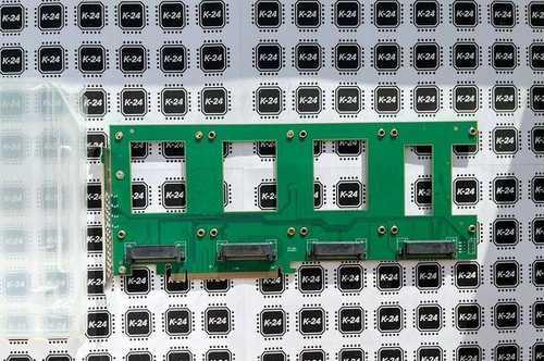 Переходник PCIe 3.0 x8 to 4x U.2