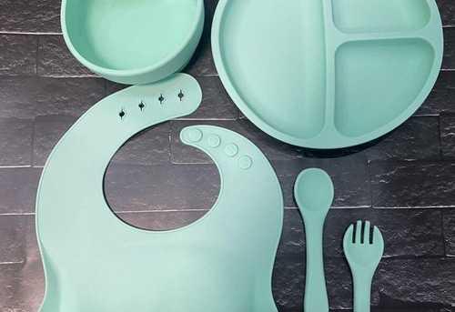 Силиконовая посуда новая для малышей