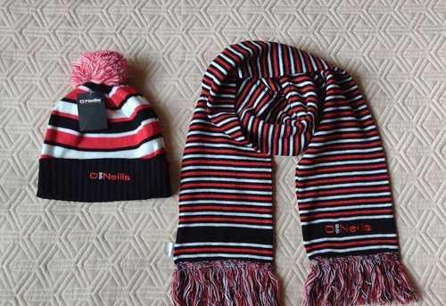 Новая зимняя шапка шарф 56-58 ONeills мальчика