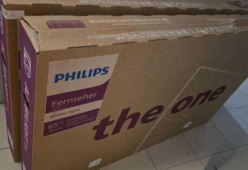 Philips Телевизор 65 4К uнd, серый, серебристый