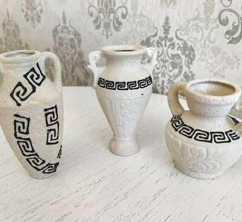 Глиняные вазы для декора