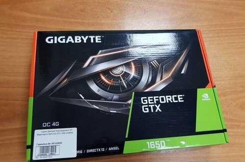 Видеокарта GTX 1650 4Gb 128-bit Gigabyte GeForce